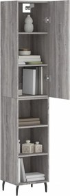 Skříň highboard šedá sonoma 34,5 x 34 x 180 cm kompozitní dřevo 3198999