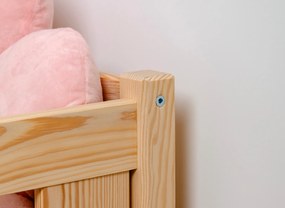 Dětská Montessori postel z masivu borovice VILÉM - 200x90 cm - PŘÍRODNÍ BOROVICE