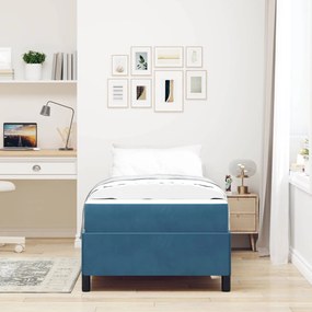 Rám postele Tmavě modrá 90 x 190 cm textil 3399034