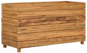 vidaXL Marketos Vyvýšený záhon 100x40x55 cm recyklované teakové dřevo a ocel