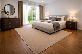 Condor Carpets 120x120 cm Kusový koberec Udinese béžový new čtverec, béžová, chodba / předsíň