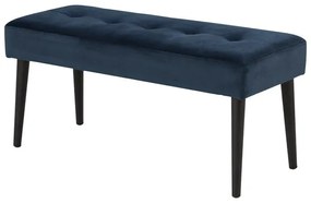 Jídelní lavice Gwen (modrá, 95x45x38 cm)
