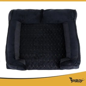 Ortopedický pelíšek lůžko pro psy S Purlov 26914, 65x55cm, černá