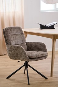 ACTONA GROUP Jídelní židle EDGAR s područkami hnědá 0000111372