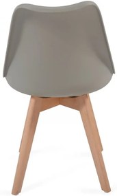 Miadomodo 80552 MIADOMODO Sada jídelních židlí, šedé, 4 kusy