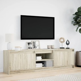 TV skříňka s LED dub sonoma 180 x 34 x 50 cm kompozitní dřevo 3307914