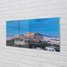 akrylový obraz Řecko Panorama v Aténách 140x70 cm
