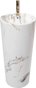 Rea Blanka volně stojící umyvadlo, 84 x 40 cm, Marble imitace kamene, REA-U8704