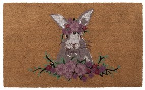 Kokosová rohožka s králíčkem Floral Easter Bunny - 75*45*1 cm