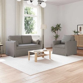 Set pohovek 2 ks Taupe textil 3407497