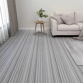 Samolepicí podlahové desky 20 ks PVC 1,86 m² světle šedé
