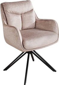 Designová otočná židle Brock béžový samet