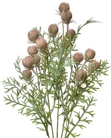 Umělá květina růžová Love in a mist - 47 cm