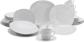 XXXLutz KOMBINOVANÁ SOUPRAVA SQUARE WEISS 30dílné Creatable - Online Only nádobí - 007768134402