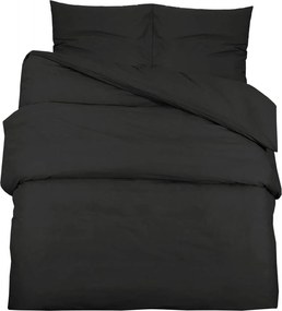 vidaXL Sada ložního prádla 140 x 200 cm lehké mikrovlákno [135969] Barva: Černá