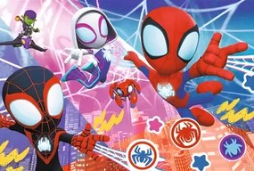 TREFL Puzzle Spidey: Hrdinské dobrodružství / 60 dílků / 33 x 22 cm