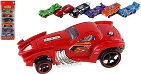 TEDDIES Auto závodní 6 ks 8 cm / Hračka / kov/plast / volný chod / od
