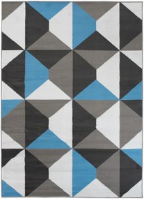 Kusový koberec moderní MAYA Z902B šedý modrý Rozměr: 200x200 cm
