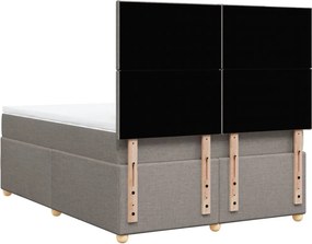 Box spring postel s matrací taupe 140x200 cm textil 3291300