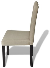 Jídelní židle 4 ks velbloudí textil,  240558