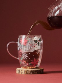 Sinsay - Vánoční hrnek s dvojitou stěnou a třpytkami - vícebarevná