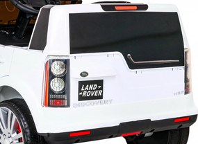 Ramiz Land Rover Discovery elektrické auto pro děti bílé SUV + dálkové ovládání