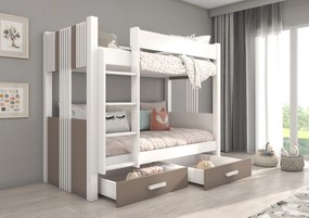ADRK Furniture Patrová dvoulůžková postel ARTA 200x90 CH-ARTA-W_T-200
