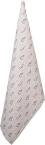 Béžová textilní uterka s králíčkem Bunny Buddies - 50*70 cm