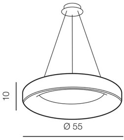 LED svítidlo Sovana 55 CCT bílé s dálkovým ovladačem