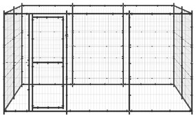 vidaXL Venkovní psí kotec ocel 7,26 m²