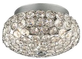 Ideal Lux - LED Křišťálové stropní svítidlo KING 3xG9/3W/230V pr. 25,5 cm chrom