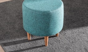 Atelier del Sofa Taburet Liza - Turquoise, Tyrkysová