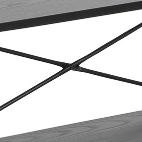 ACTONA Knihovna ANGUS černá 94x27x172 cm