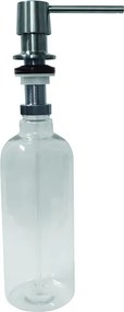 Bemeta Design Integrovaný dávkovač mýdla/saponátu, 1100 ml, mosaz/plast, mat -