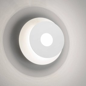 LED nástěnné světlo Hennes, Ø 18cm, bílá