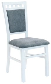 Jídelní židle, Denis New, bílá/šedá PW14