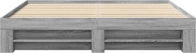 Rám postele bez matrace Grey Sonoma 180x200cm kompozitní dřevo 3295455