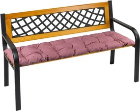Bellatex Sedák na lavici prošívaný Růžová rozměr 40x120 cm