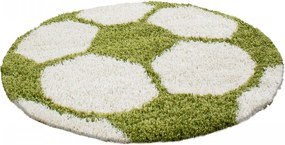 Hans Home | Dětský kusový koberec Fun 6001 green - 120x120 (průměr) kruh
