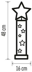 LED Vánoční dekorace 5xLED/2xAA hvězda