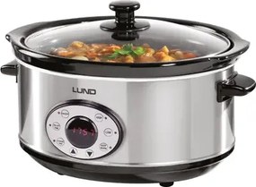 Lund Pomalý hrnec 4,5 l / Pomalý hrnec / 280 W / keramická mísa / nere