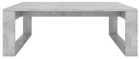 Konferenční stolek betonově šedý 100 x 100 x 35 cm dřevotříska - Default Title