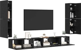 TV jednotky 4 ks Černý dub Kompozitní dřevo 3393277