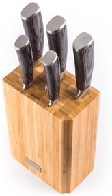 Sada nožů G21 Gourmet Stone 5 ks + bambusový blok