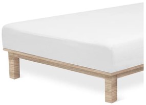 Andrea Simone Jersey prostěradlo Andrea Simone 35 cm boxspring roh - Bílá 180 x 200