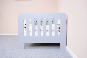 NEW BABY Dětská postel se zábranou New Baby ERIK 160x80 cm bílo-šedá