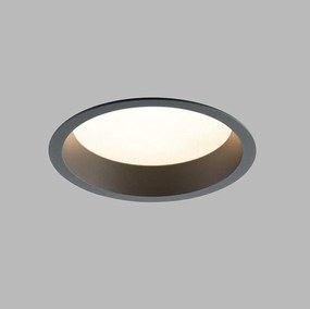LED2 2250433DT Zeta XS, černé svítidlo pro zapuštění, 10W LED 3000K stmívatelné TRIAC, ⌀10,3cm, IP44