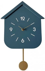 BIZZOTTO Nástěnné hodiny s kyvadlem HOME modré 37,5 cm 0182443