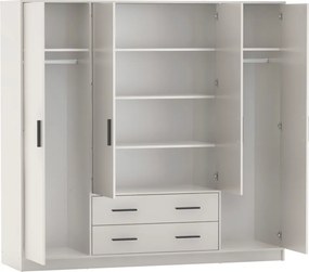 Šatní skříň, čtyřdveřová, kašmír, BENA 1