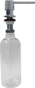 Bemeta Design Integrovaný dávkovač mýdla/saponátu, 1100 ml, mosaz/plast, lesk -